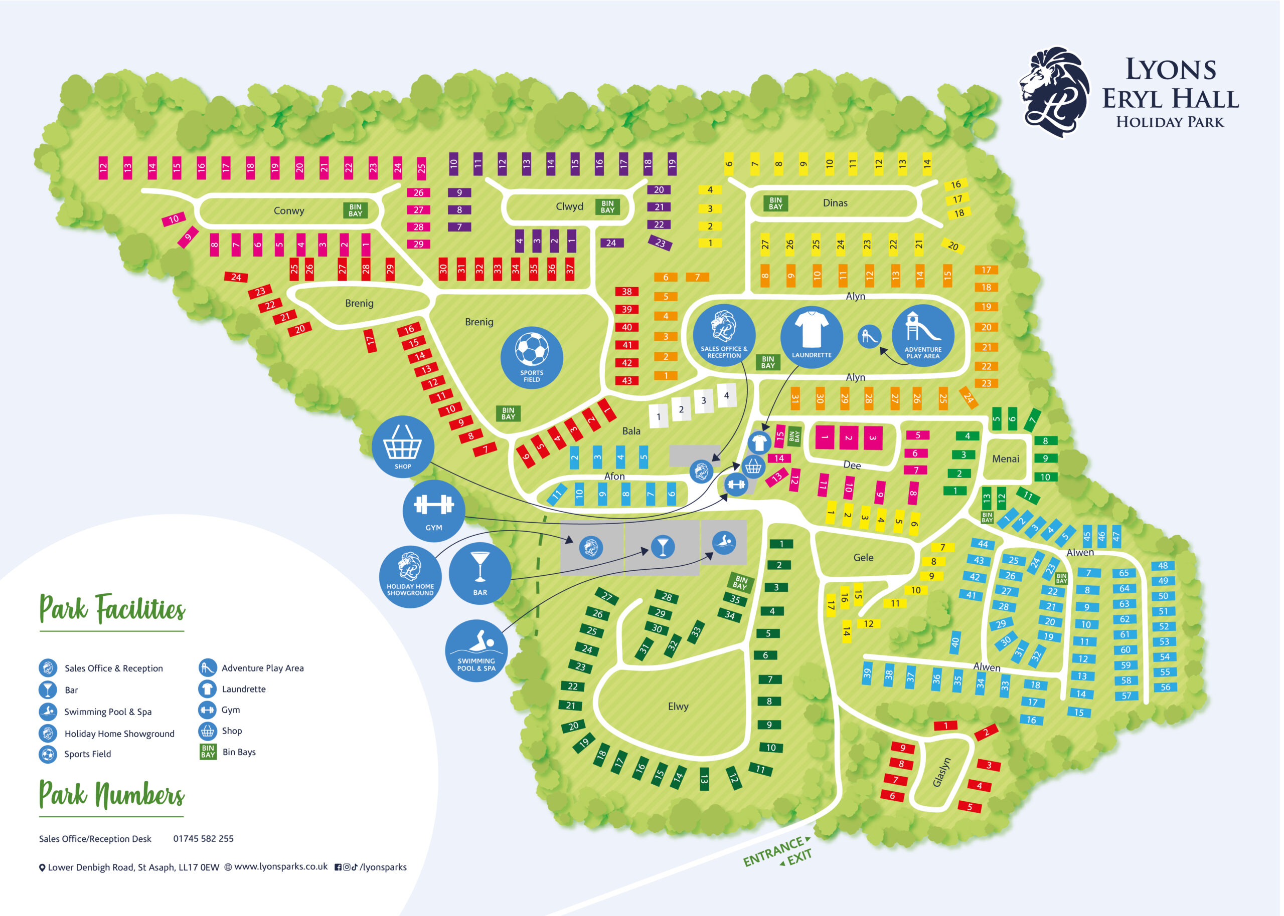 Holiday Park Maps | Lyons Holiday Parks