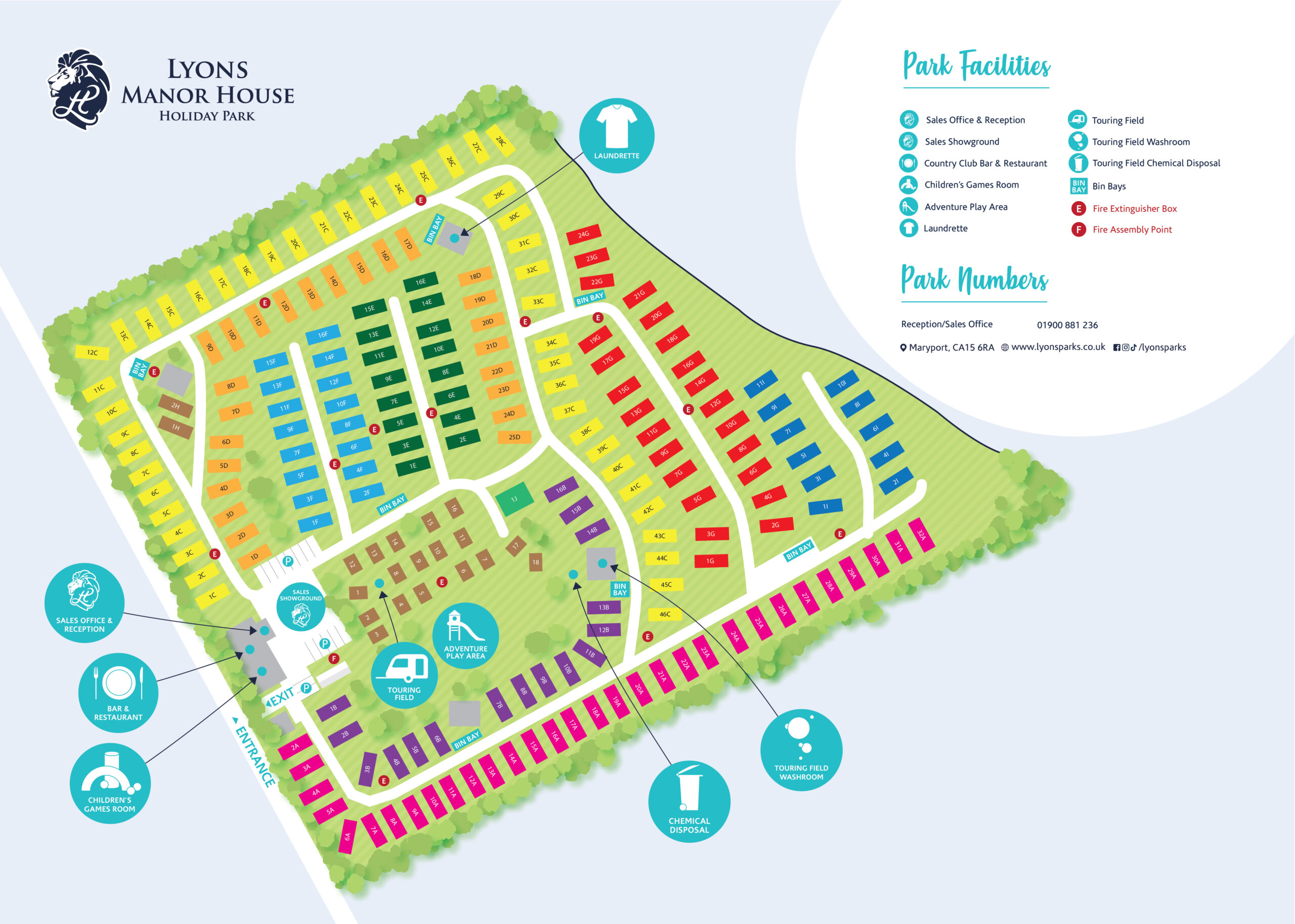 Holiday Park Maps | Lyons Holiday Parks