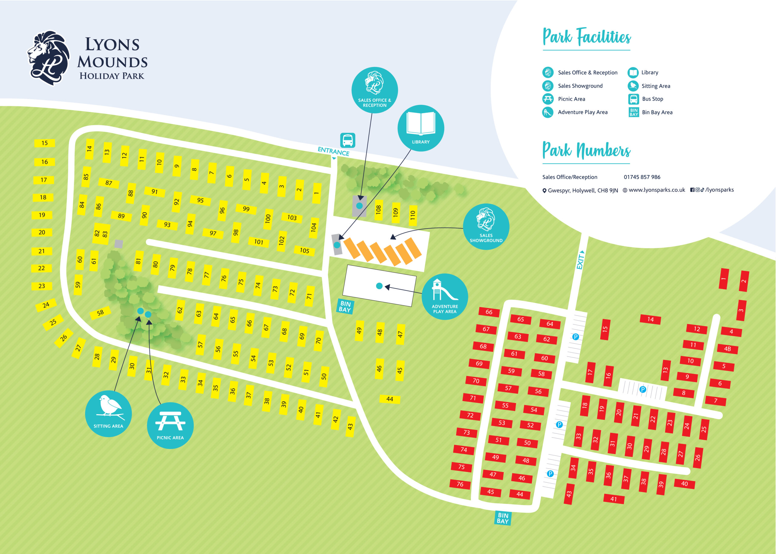 Holiday Park Maps | Lyons Holiday Parks