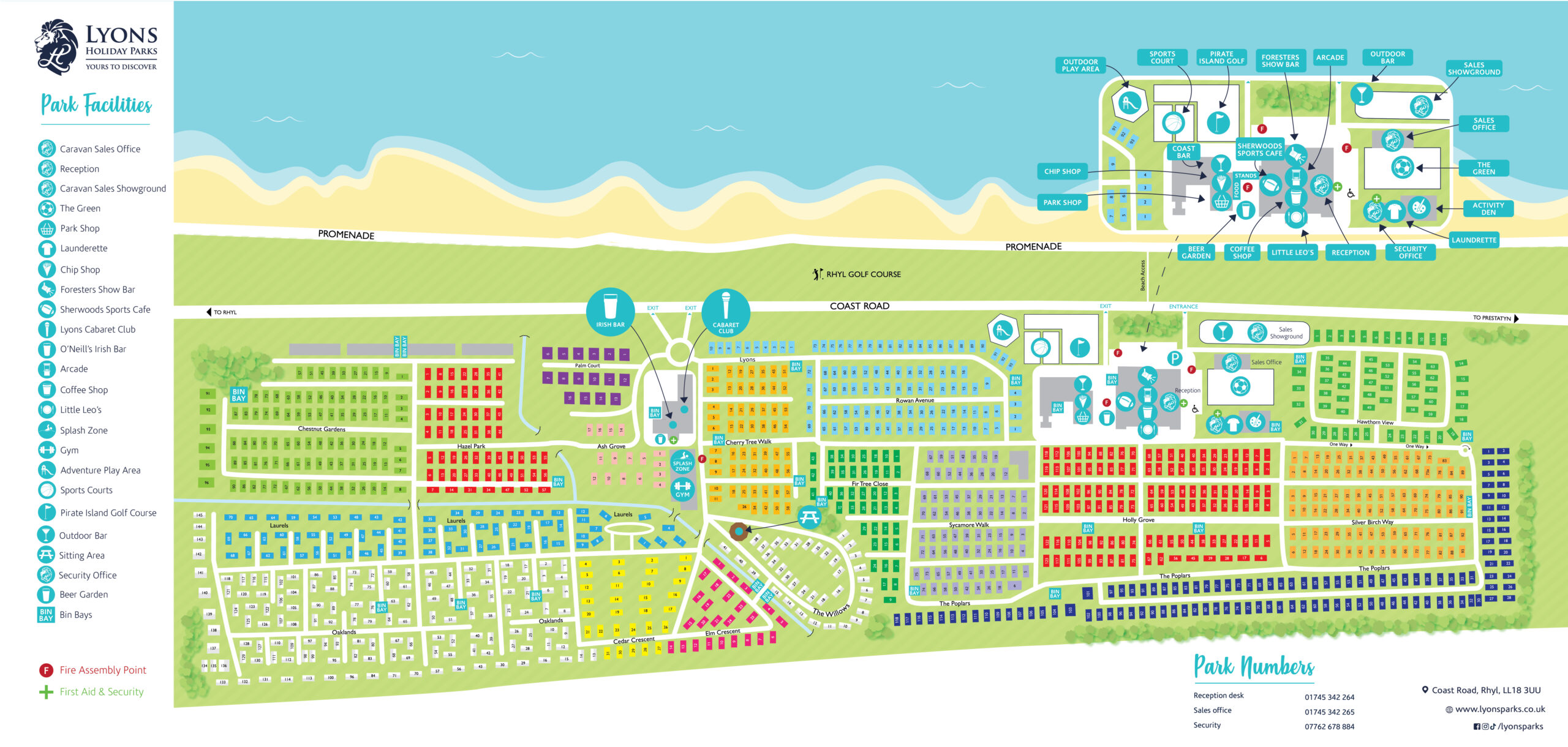 Holiday Park Maps | Lyons Holiday Parks